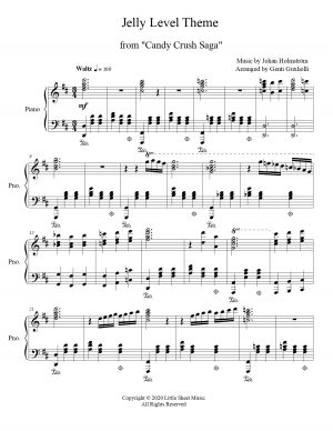 Candy Crush Saga – MEDLEY (Piano Solo) – Littlesheetmusic