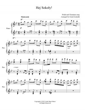 Hej, Sokoły! (Piano Solo) – Littlesheetmusic