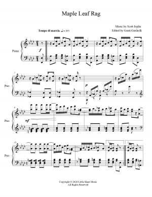 Scott Joplin – Maple Leaf Rag – Littlesheetmusic