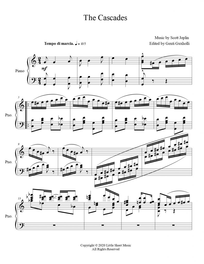 Scott Jolpin – The Cascades – Littlesheetmusic