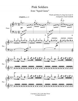Jung Jae-il & 23 – Pink Soldiers (Piano Solo) – Littlesheetmusic