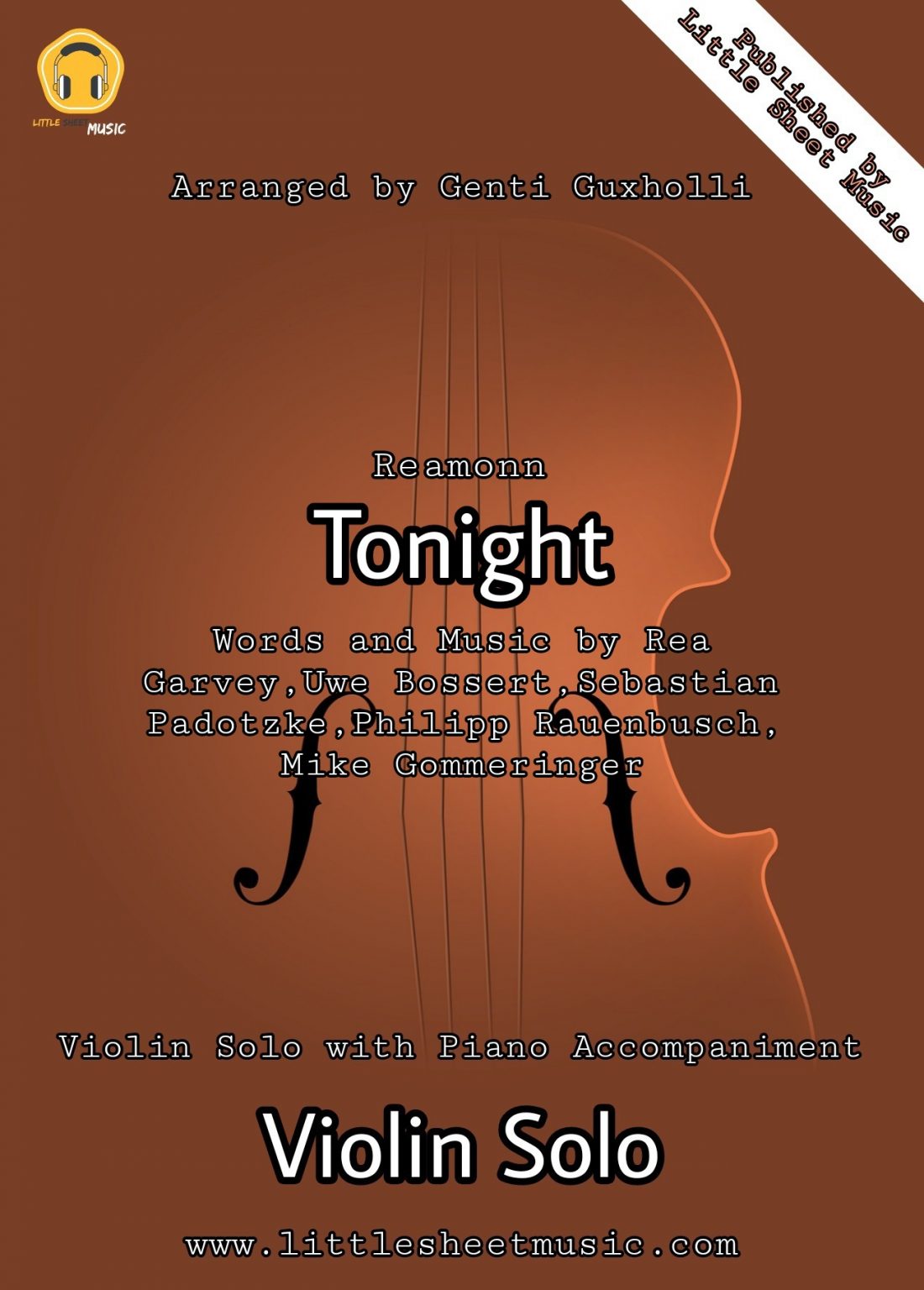 Reamonn – Tonight (Violin Solo) – Littlesheetmusic