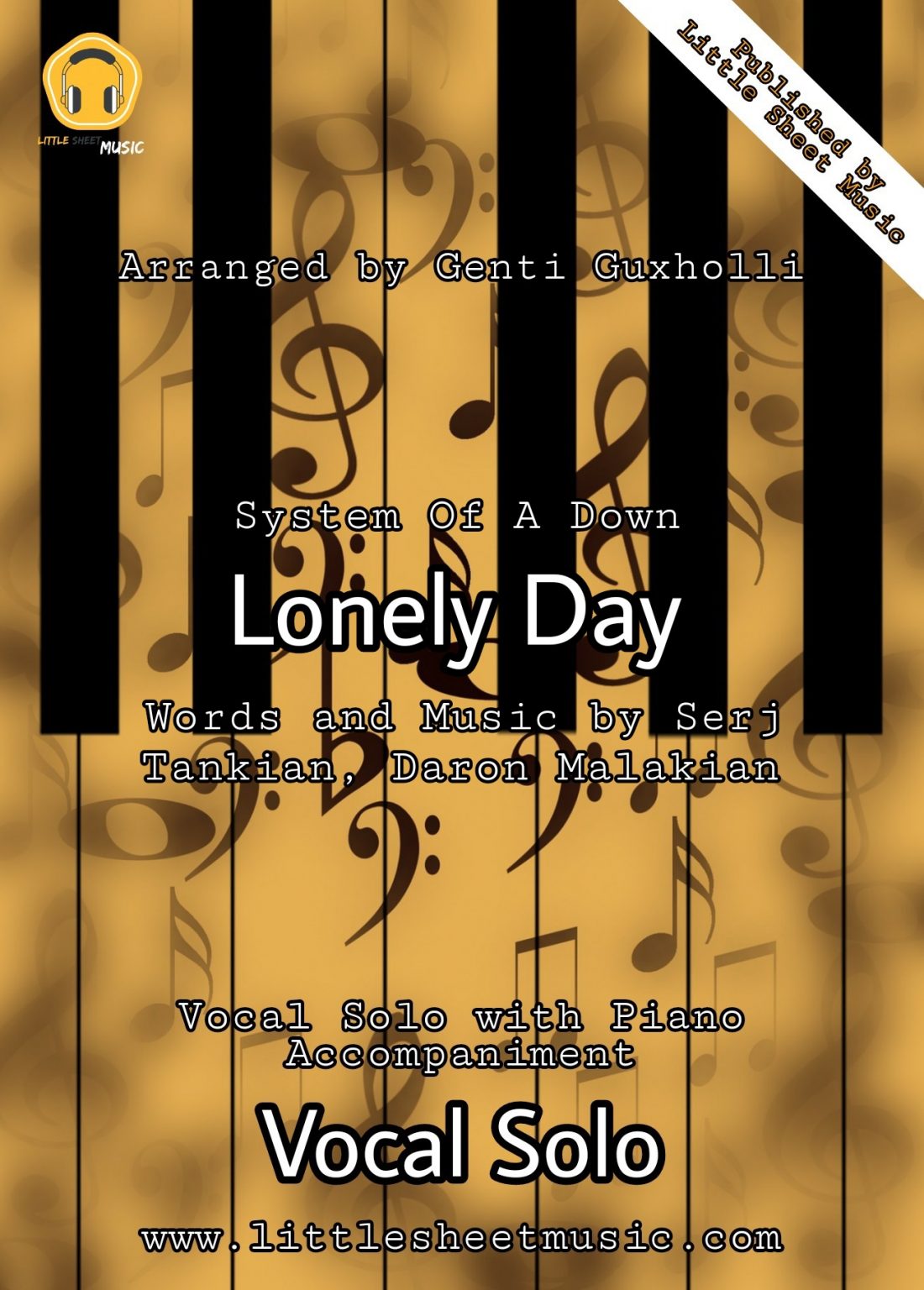 System Of A Down – Lonely Day (Piano & Vocal) – Littlesheetmusic